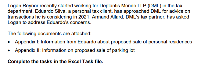 Solved Logan Reynor recently started working for Deplantis | Chegg.com