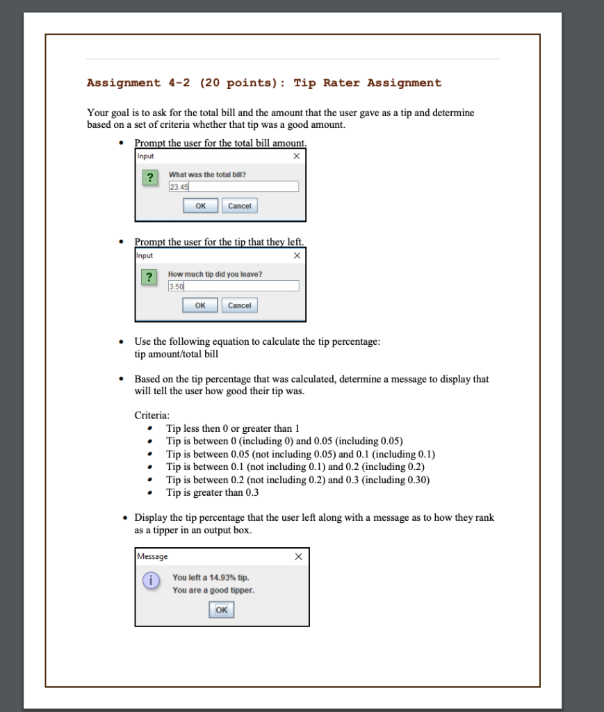 Solved Hello I need help with this assignment, and I don't | Chegg.com