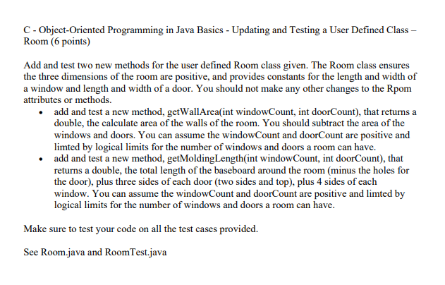 Solved C Object Oriented Programming In Java Basics 4948