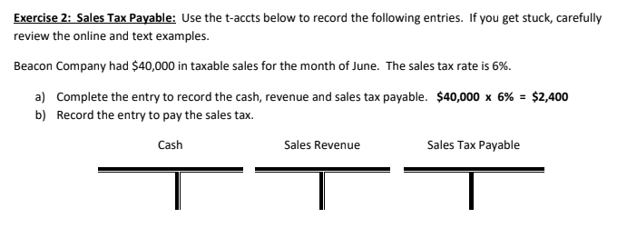 Solved Exercise 1: Short-Term Notes Payable: Use the t-accts | Chegg.com