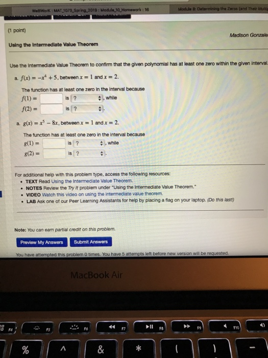 Solved Use the given information about the polynomial graph | Chegg.com