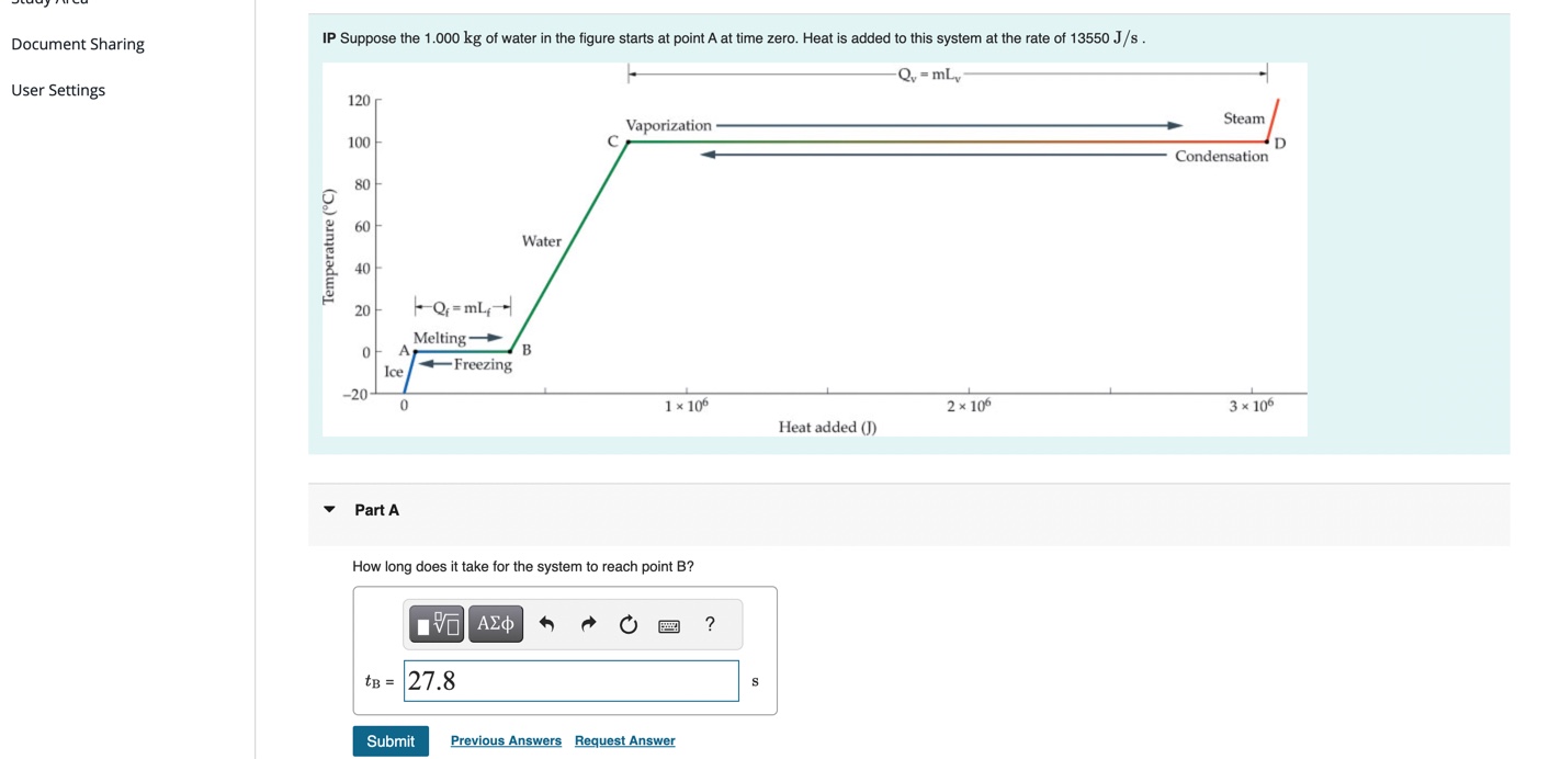 Solved Document SharingUser SettingsIP Suppose the 1.000kg | Chegg.com