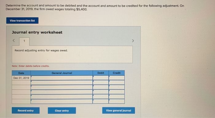 Solved Determine the account and amount to be debited and | Chegg.com