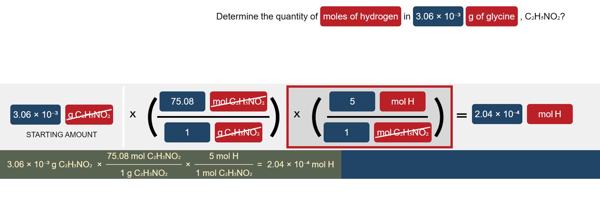 Solved Determine The Quantity Of Moles Of Hydrogen In