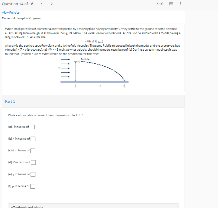 Solved When small particles of diameter d are transported by | Chegg.com