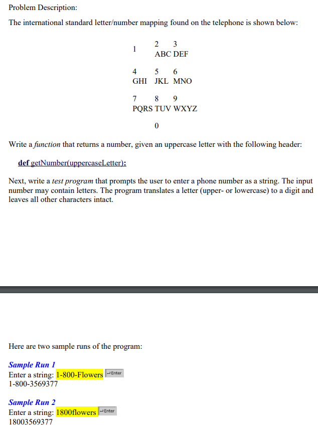 Solved Problem Description: The international standard | Chegg.com