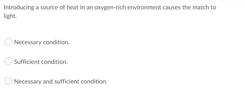 [Solved]: Introducing a source of heat in an oxygen-rich e