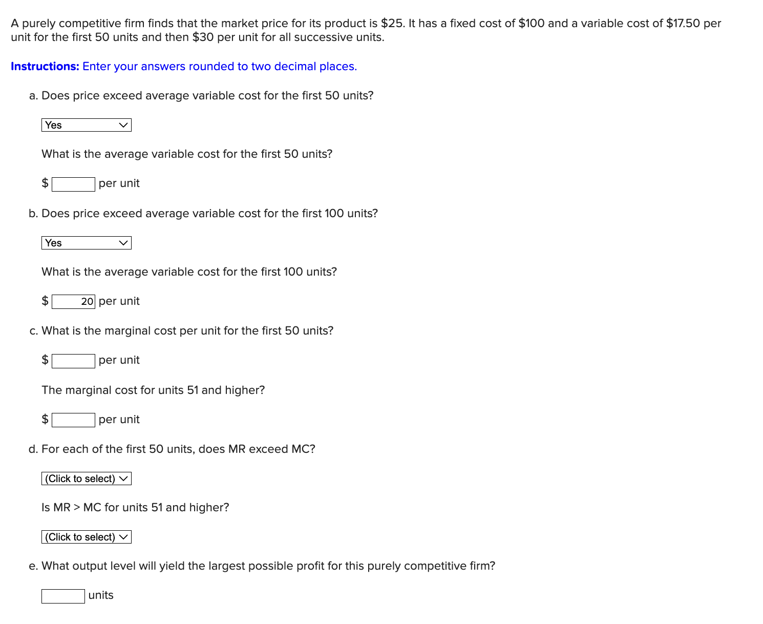 Solved A purely competitive firm finds that the market price | Chegg.com