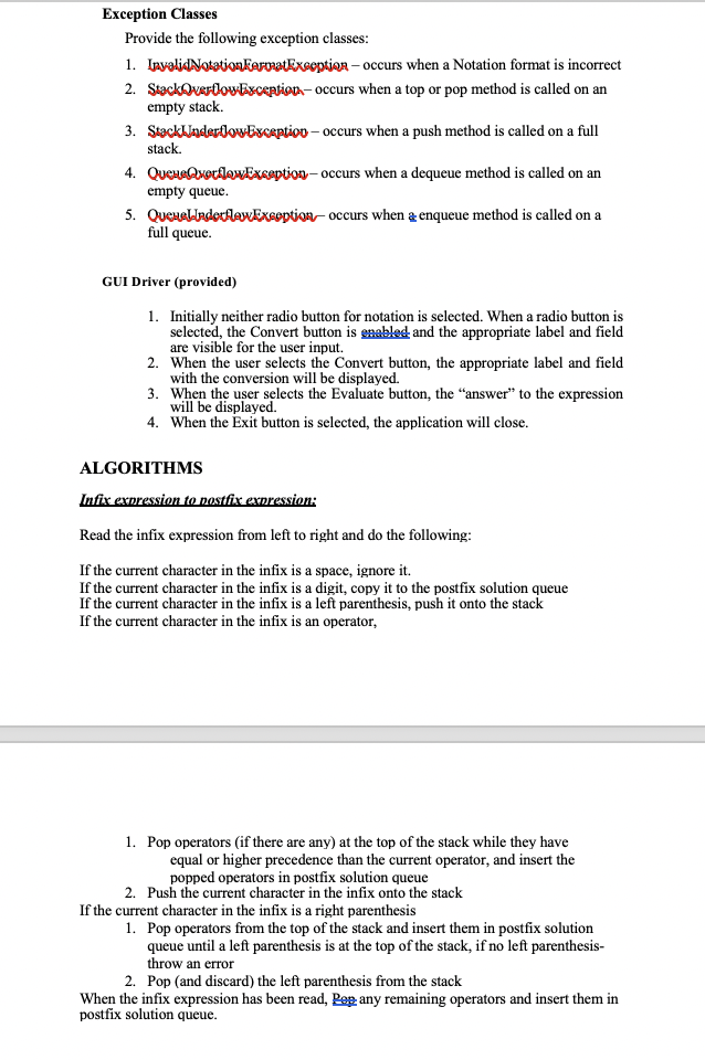 Solved CMSC 204 Assignment #2 Notation Infix notation is the | Chegg.com