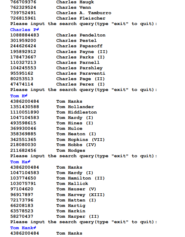 Part 1: "Autocomplete Me" term. Define a class, named | Chegg.com