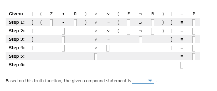 Solved Compound statements in propositional logic are truth | Chegg.com
