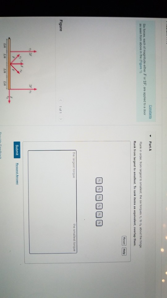 Solved Rank in order, from largest to smallest, the six | Chegg.com