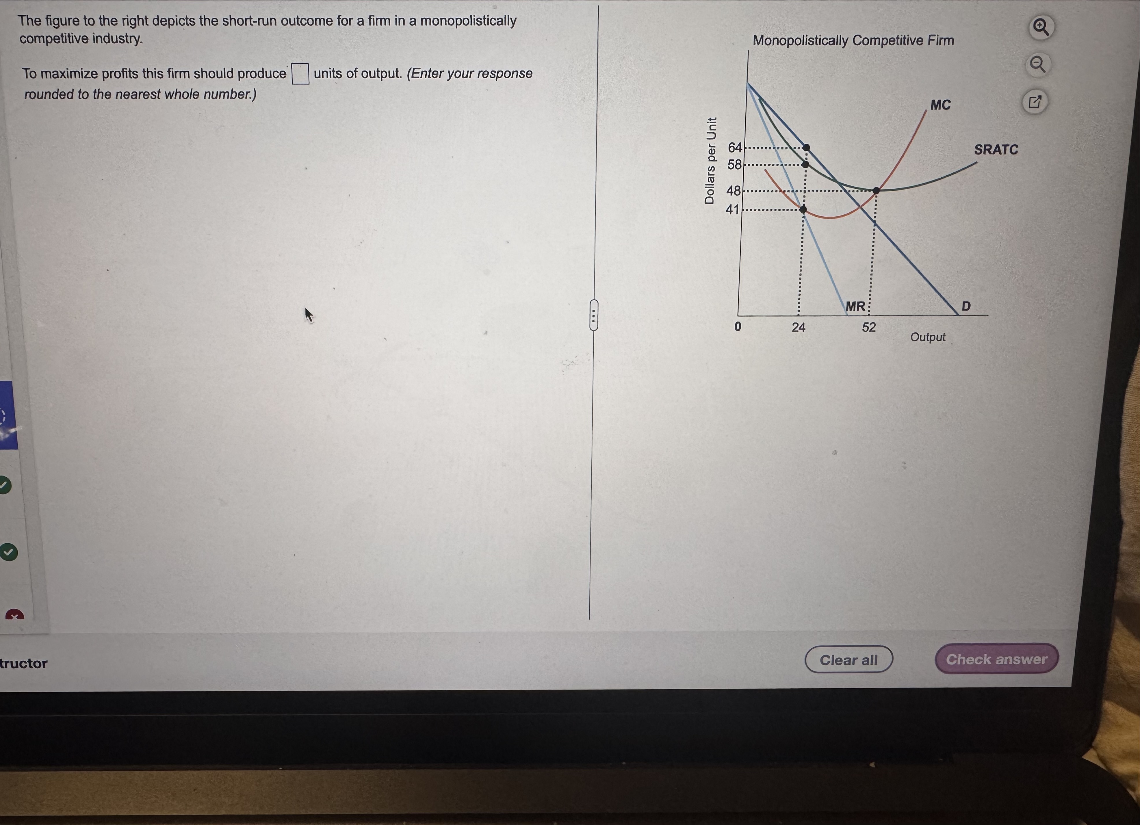 Solved The figure to the right depicts the short-run outcome | Chegg.com