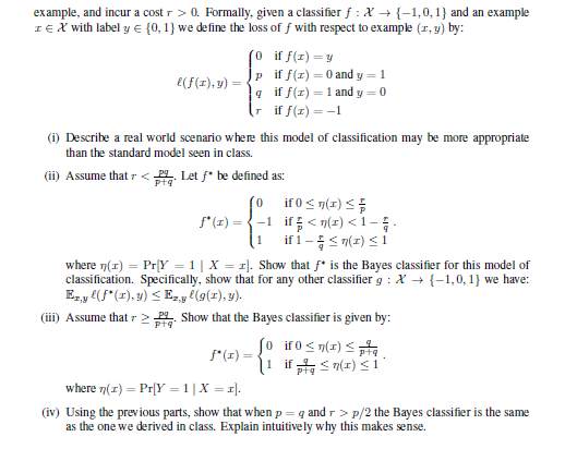 Solved 2 Classification with Asymmetric Costs As discussed | Chegg.com