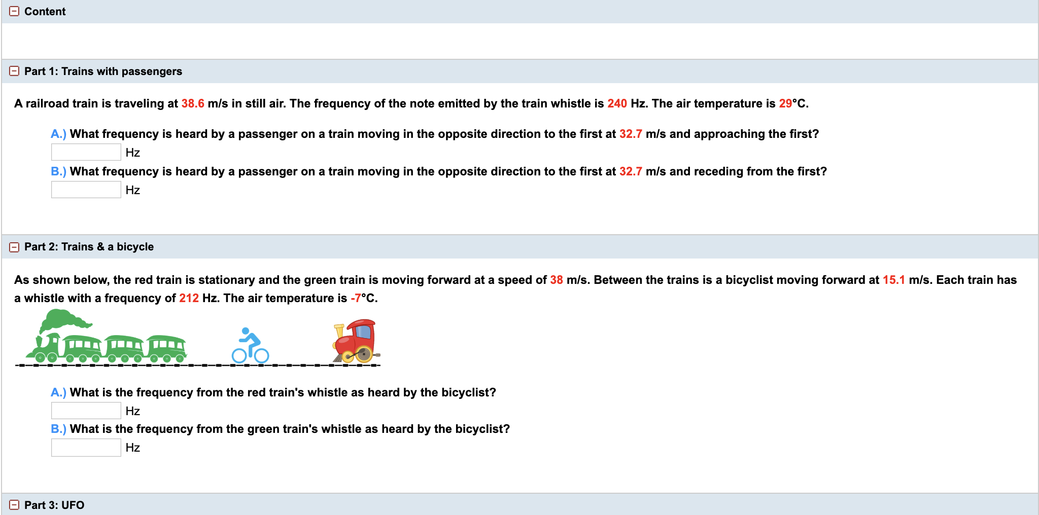 Solved Content Part 1: Trains with passengers A railroad | Chegg.com