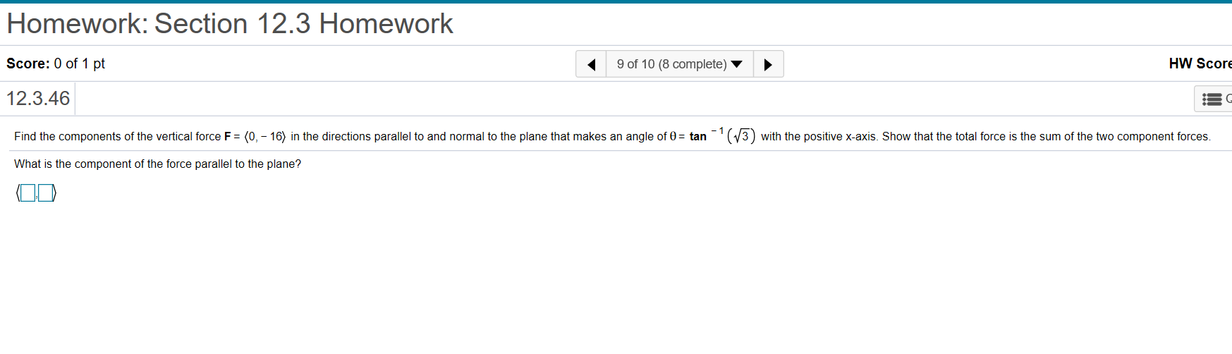 Solved Homework Section 12 3 Homework Score 0 Of 1 Pt 9 Of