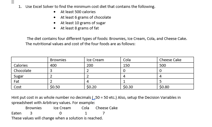 Please do step by step instructions on excel solver. | Chegg.com