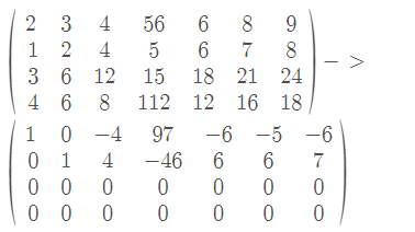 Solved Given the matrices and their values in RREF form | Chegg.com