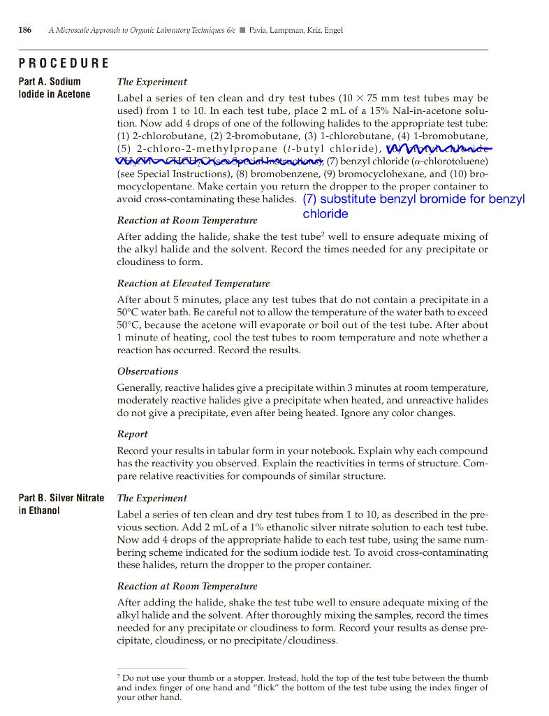 Solved PROCEDURE Part A. Sodium The Experiment lodide in | Chegg.com