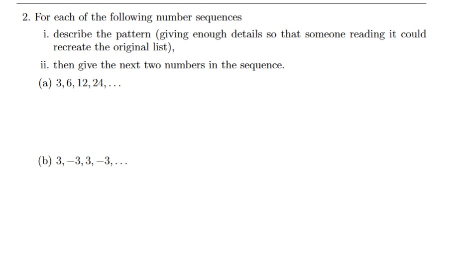 Solved Math 10 Inductive Reasoning and Patterns, Page 3 of 5 | Chegg.com