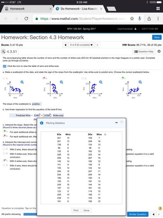 ooo AT&T LTE 5:33 AM 100% Homework Do Homework-Lisa | Chegg.com
