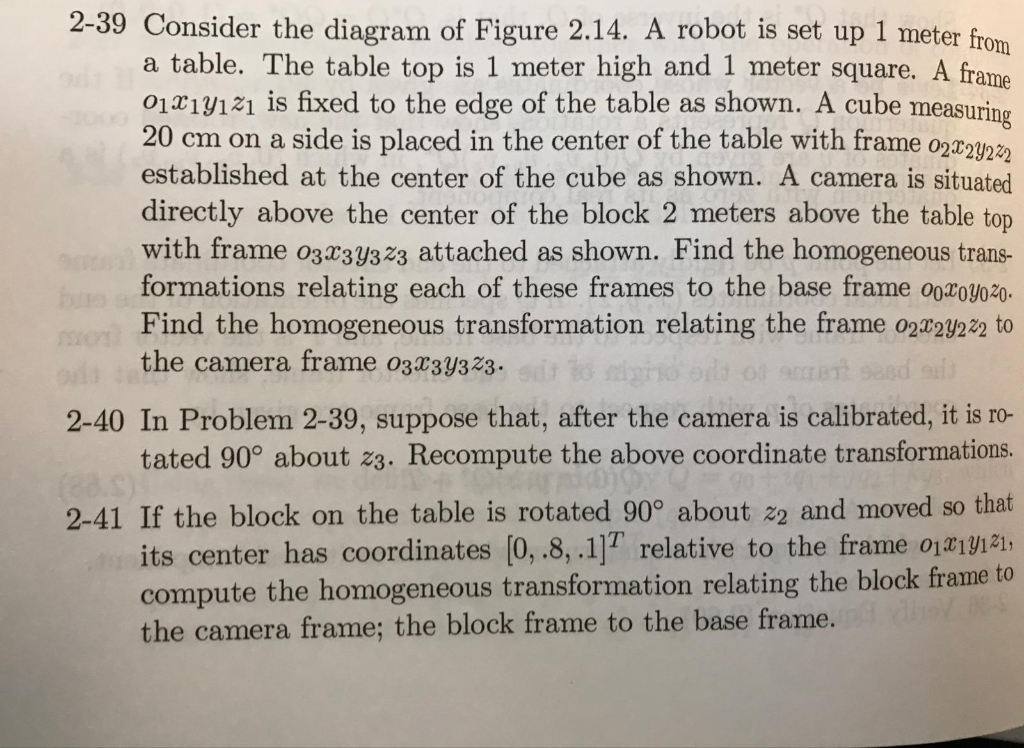 Solved 2-39 Consider the diagram of Figure 2.14. A robot is | Chegg.com