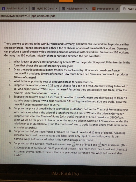 Solved 四 Facilities Stud/X MyUCSC Cam: × Advising Informx 1 | Chegg.com