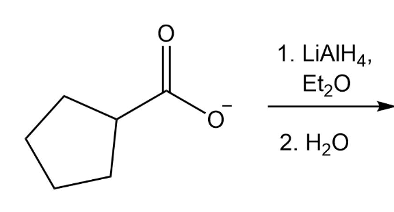 Solved 1. LiAlH4, Et2O 2. H2O | Chegg.com