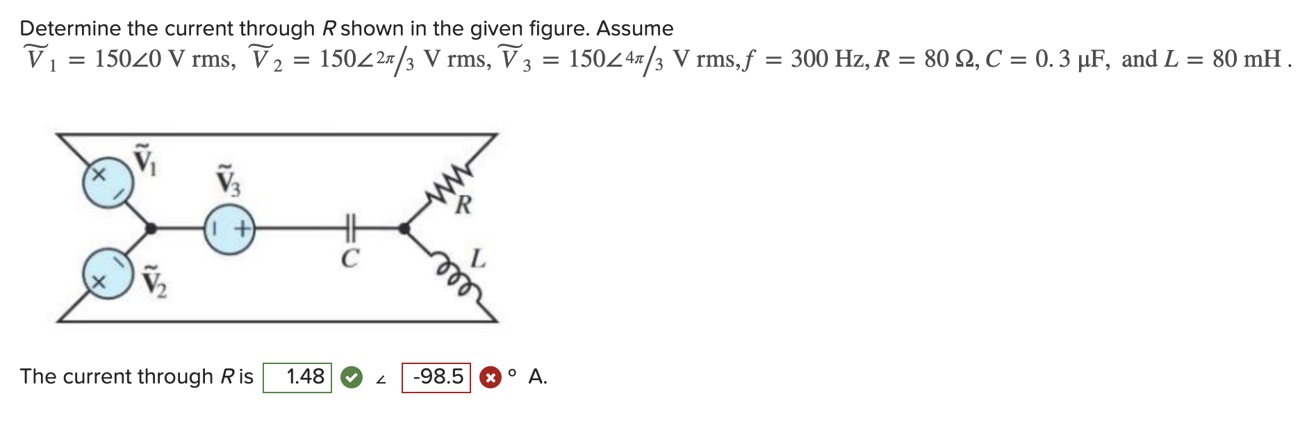 Solved Determine the current through R shown in the given | Chegg.com