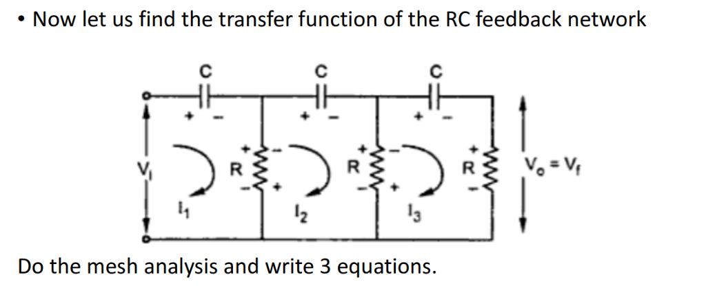 Solved Now let us find the transfer function of the RC | Chegg.com