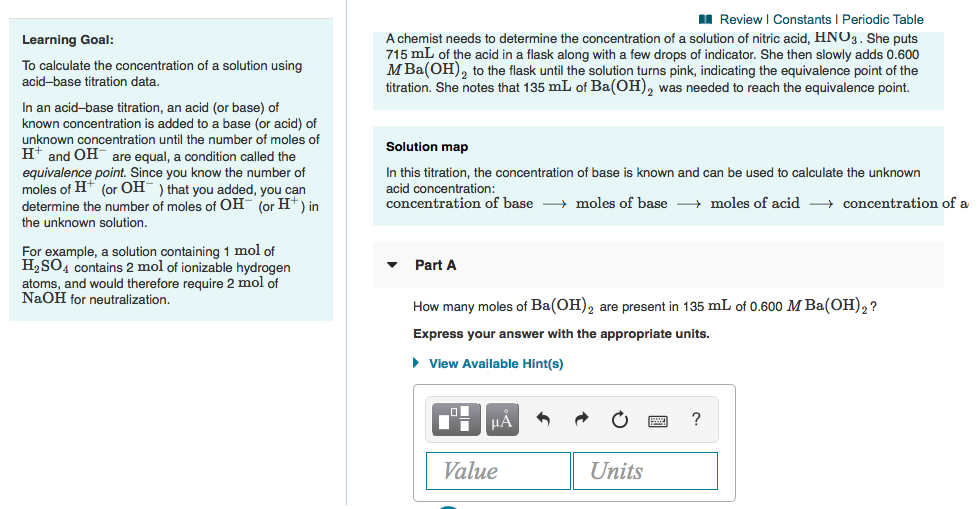 Solved 1 Review | Constants Periodic Table Learning Goal: To | Chegg.com