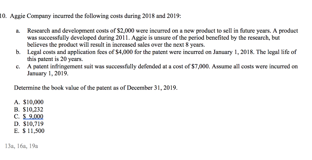 Solved 10. Aggie Company incurred the following costs during | Chegg.com Solved 10. Aggie Company incurred the following costs during | Chegg.com