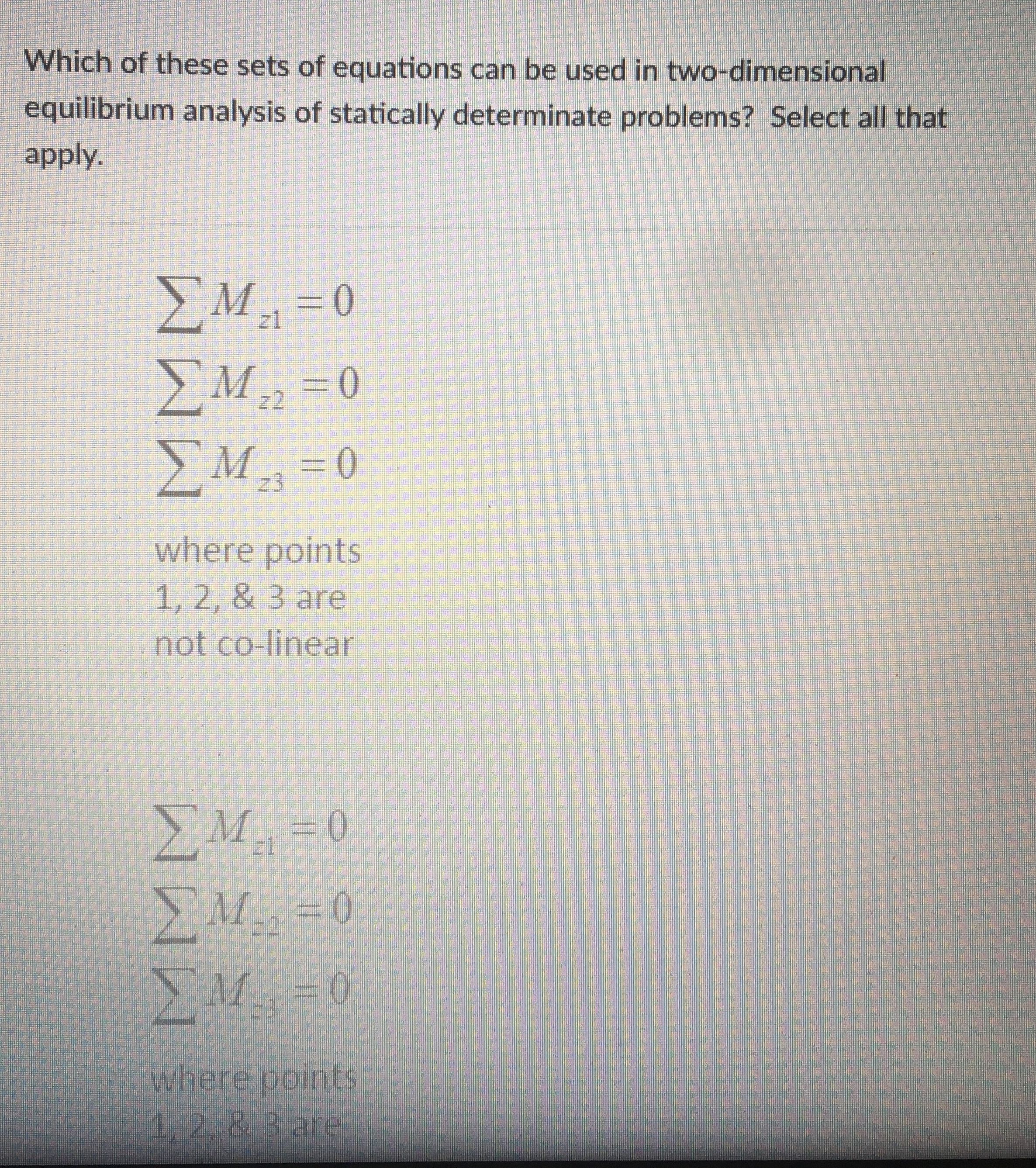 Solved Which of these sets of equations can be used in | Chegg.com