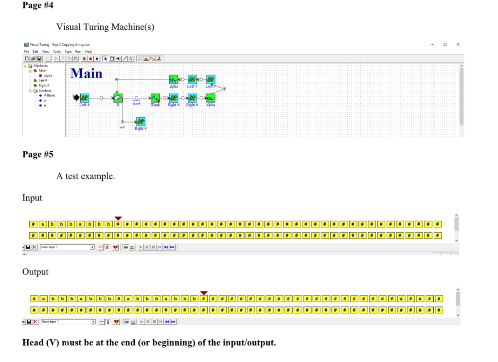 design a visual turing machine to compute: (33) x>y; | Chegg.com
