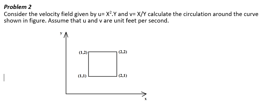 Solved Problem 2 Consider the velocity field given by u= XY | Chegg.com