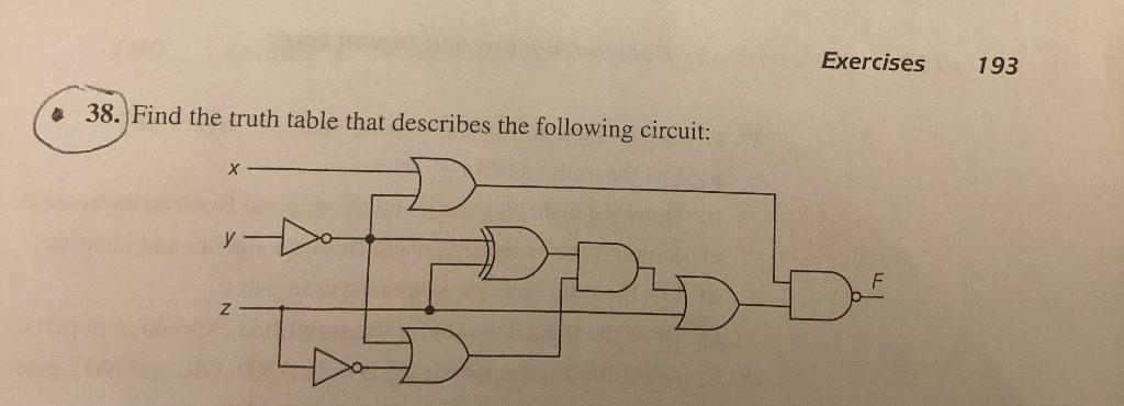 Solved 38. Find the truth table that describes the following | Chegg.com Solved 38. Find the truth table that describes the following | Chegg.com