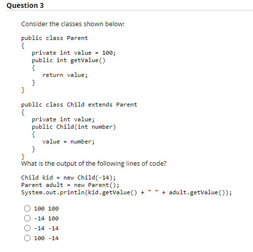 Solved Consider the hierarchy of classes shown below. | Chegg.com