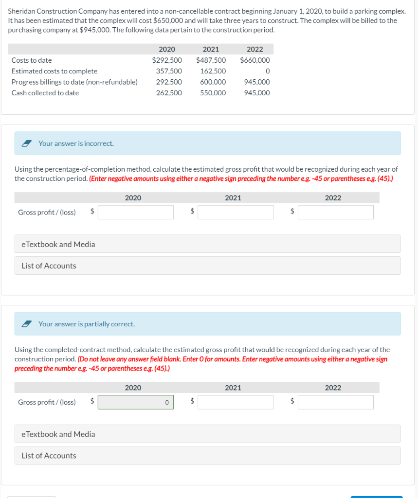Solved Sheridan Construction Company has entered into a | Chegg.com