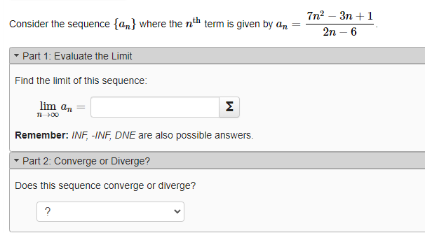 Solved Consider the sequence {an} where the nth term is | Chegg.com