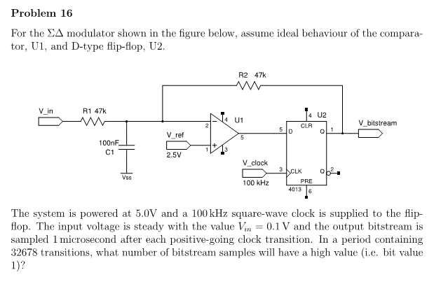 Problem 16 For the EA modulator shown in the figure | Chegg.com
