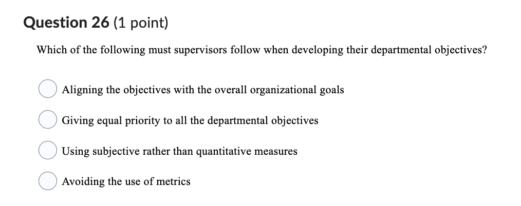 Solved Question 26 (1 ﻿point)Which of the following must | Chegg.com