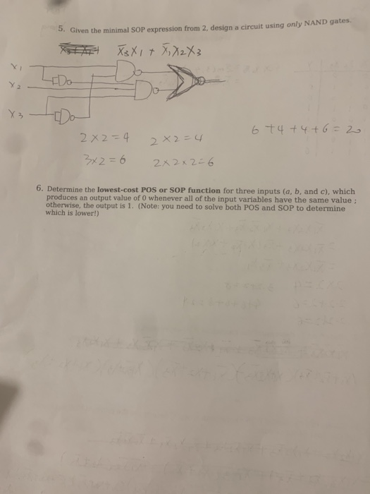 Solved Given the minimal SOP expression from 2, design a | Chegg.com