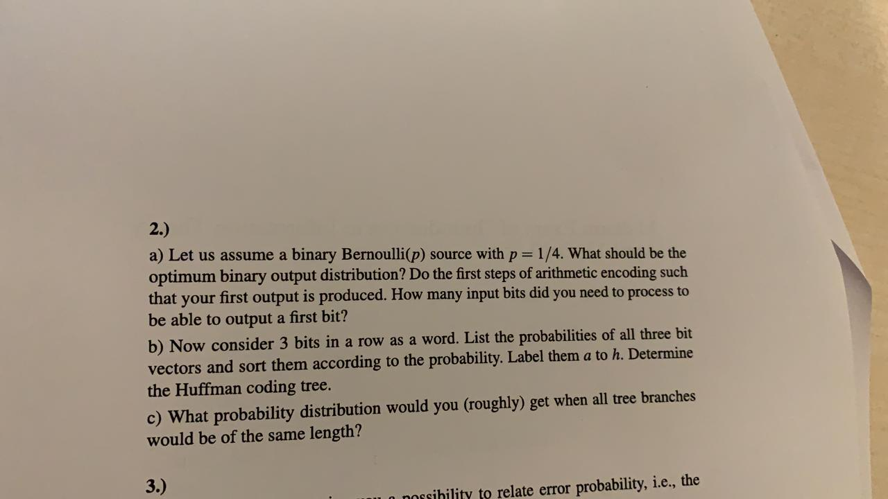 2 A Let Us Assume A Binary Bernoullip Source 0269