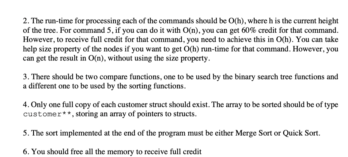 Solved Please code in CPlease help me with command 5 of the | Chegg.com