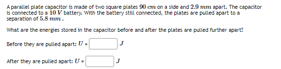 Solved A parallel plate capacitor is made of two | Chegg.com