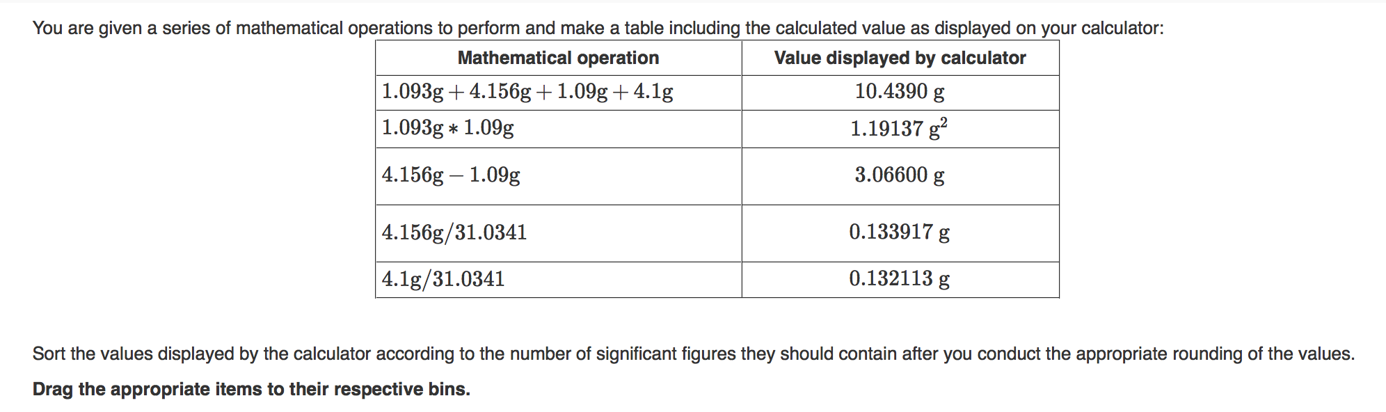 Solved You are given a series of mathematical operations to | Chegg.com