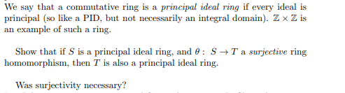 Solved We say that a commutative ring is a principal ideal | Chegg.com