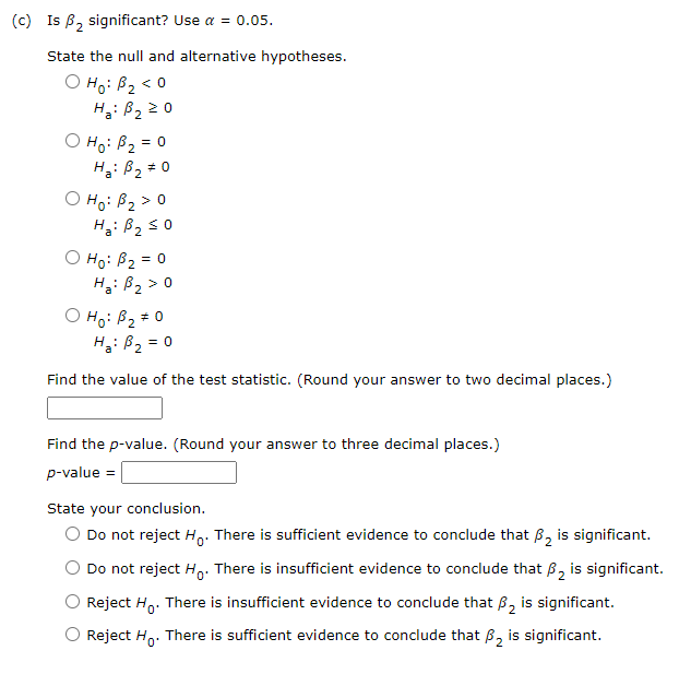 Solved Consider the following data for a dependent variable | Chegg.com