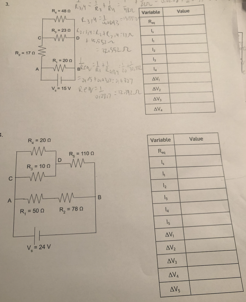 Solved Complex Circuit Practice Works For each circuit below | Chegg.com