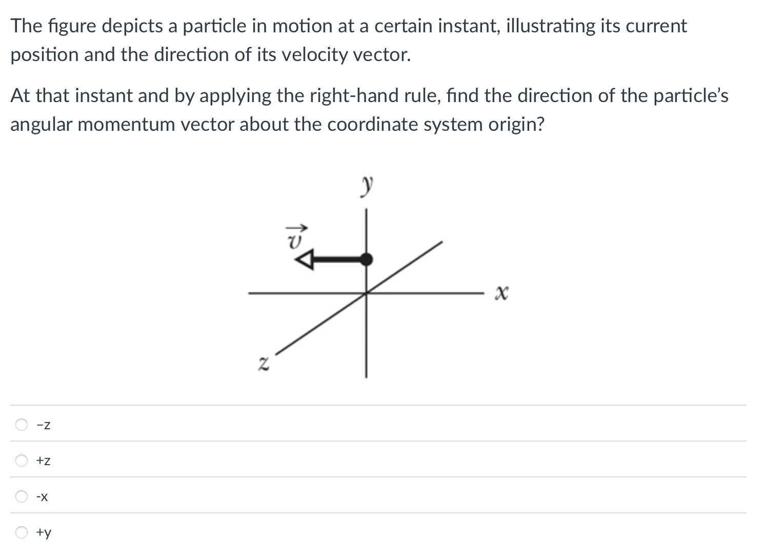 Solved The figure depicts a particle in motion at a certain | Chegg.com